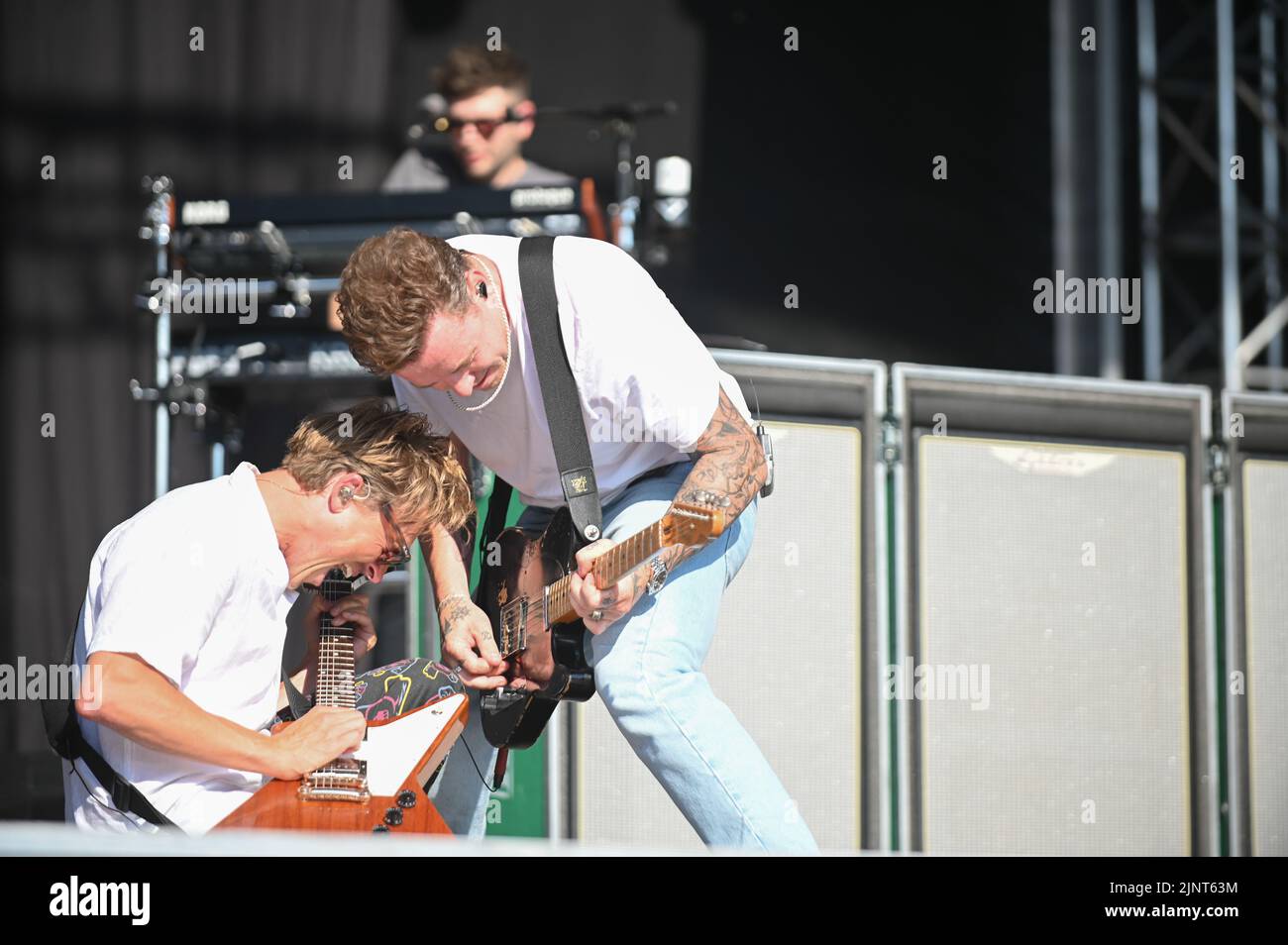McFly Performing at Doncaster Racecourse , Uk , 13.08.2022 Stock Photo ...