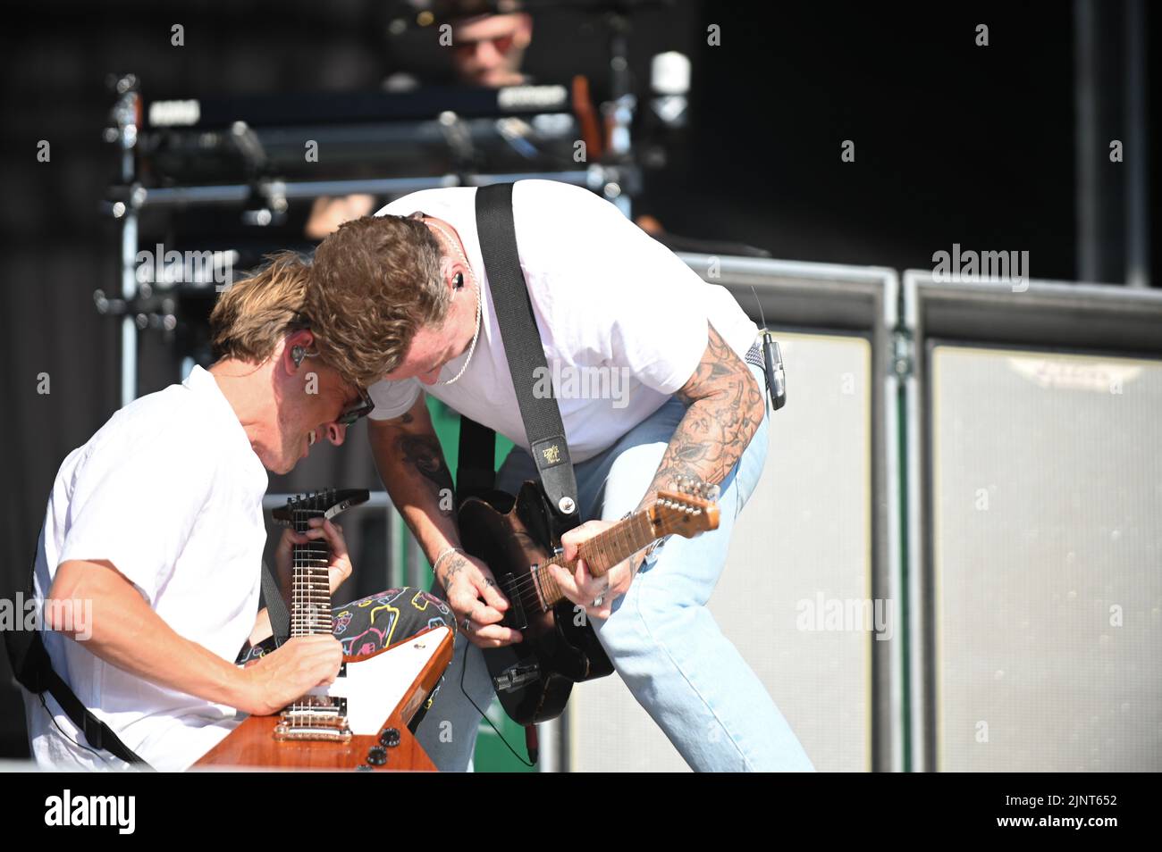 McFly Performing at Doncaster Racecourse , Uk , 13.08.2022 Stock Photo ...