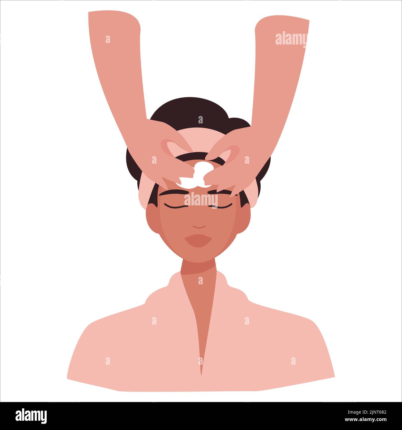 Top view beauty treatment Stock Vector Images - Alamy