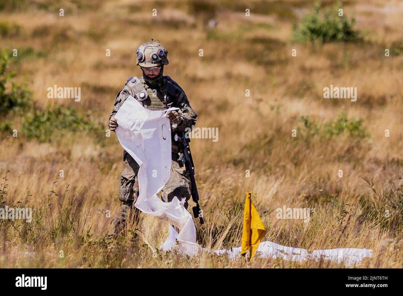 Simulate, Document And Analyze Battles. 11th July, 2022. A soldier of ...