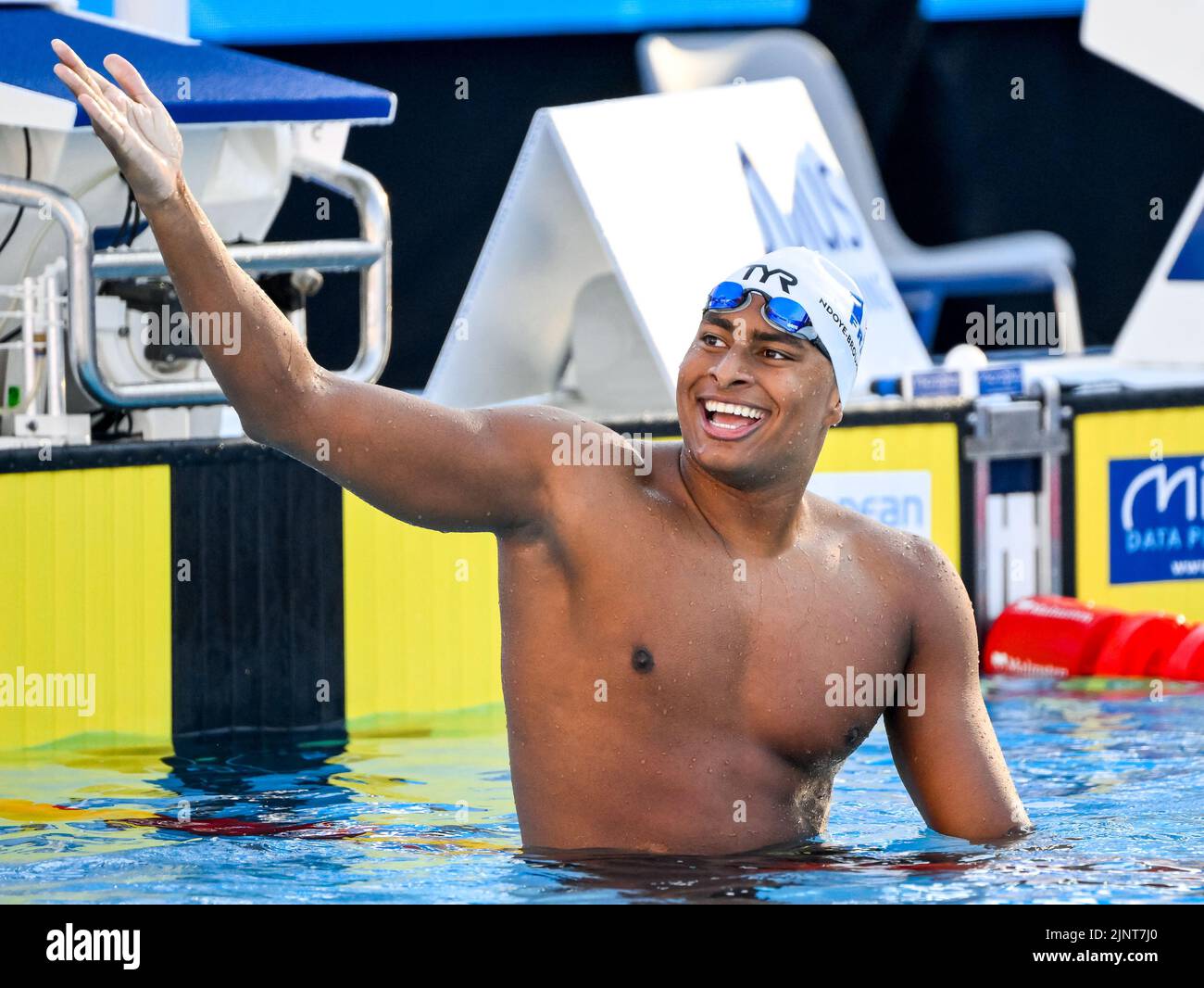 Ndoye brouard yohann fra france celebrating gold medal hi-res stock ...
