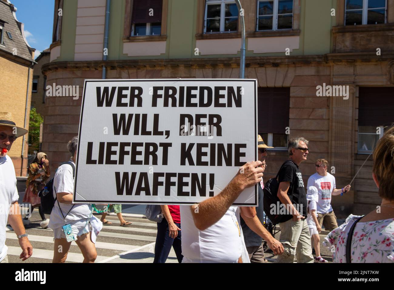 Demonstration in Landau, Pfalz: Die Demonstration richtete sich gegen ...