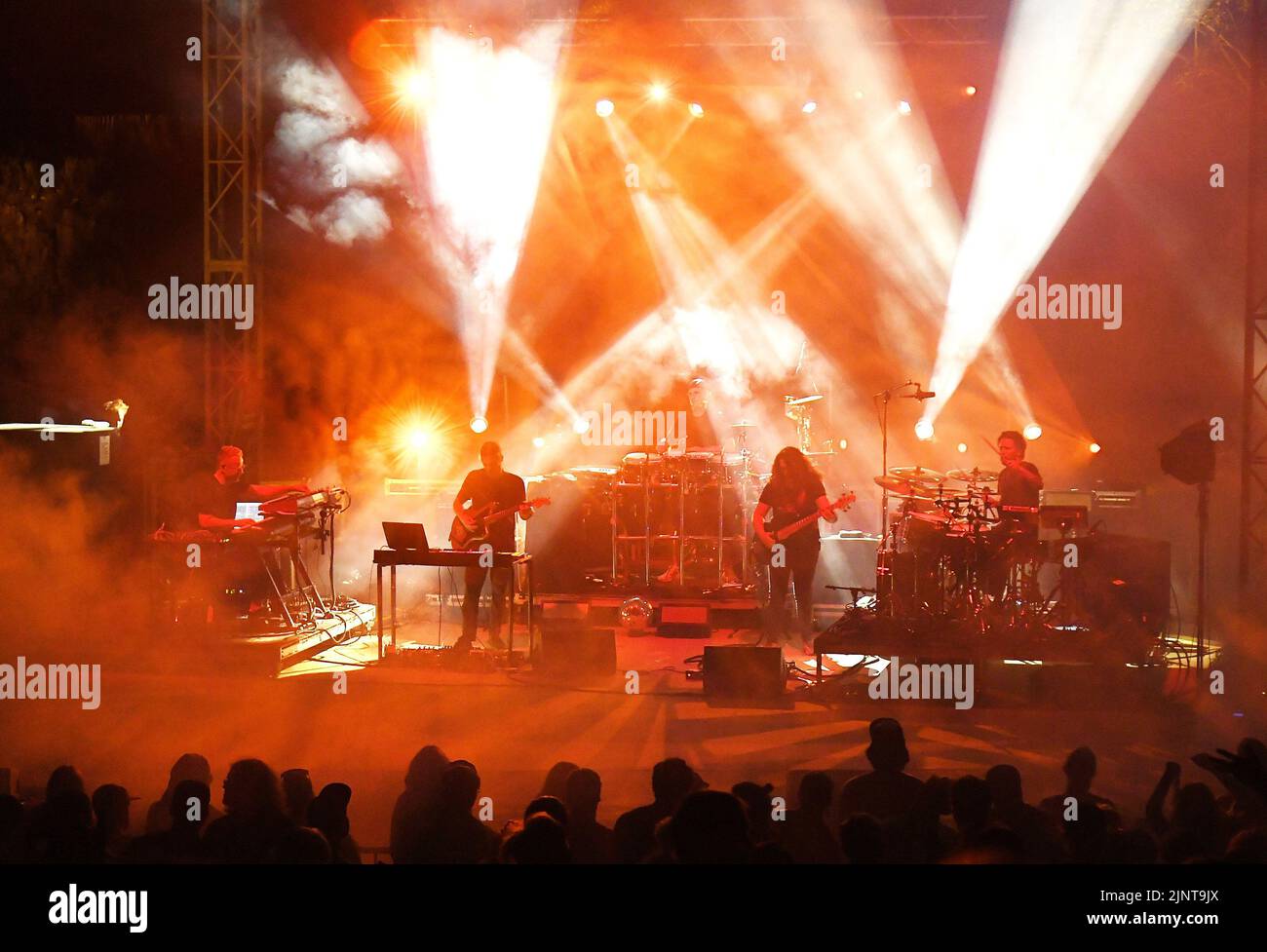 Santa Cruz, USA. 12th Aug, 2022. STS9, Sound Tribe Sector Nine performs ...