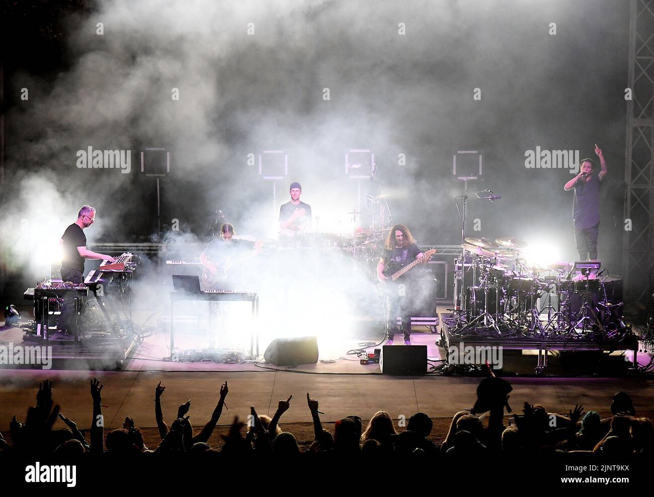STS9, Sound Tribe Sector Nine performs at the Quarry Amphitheater on ...