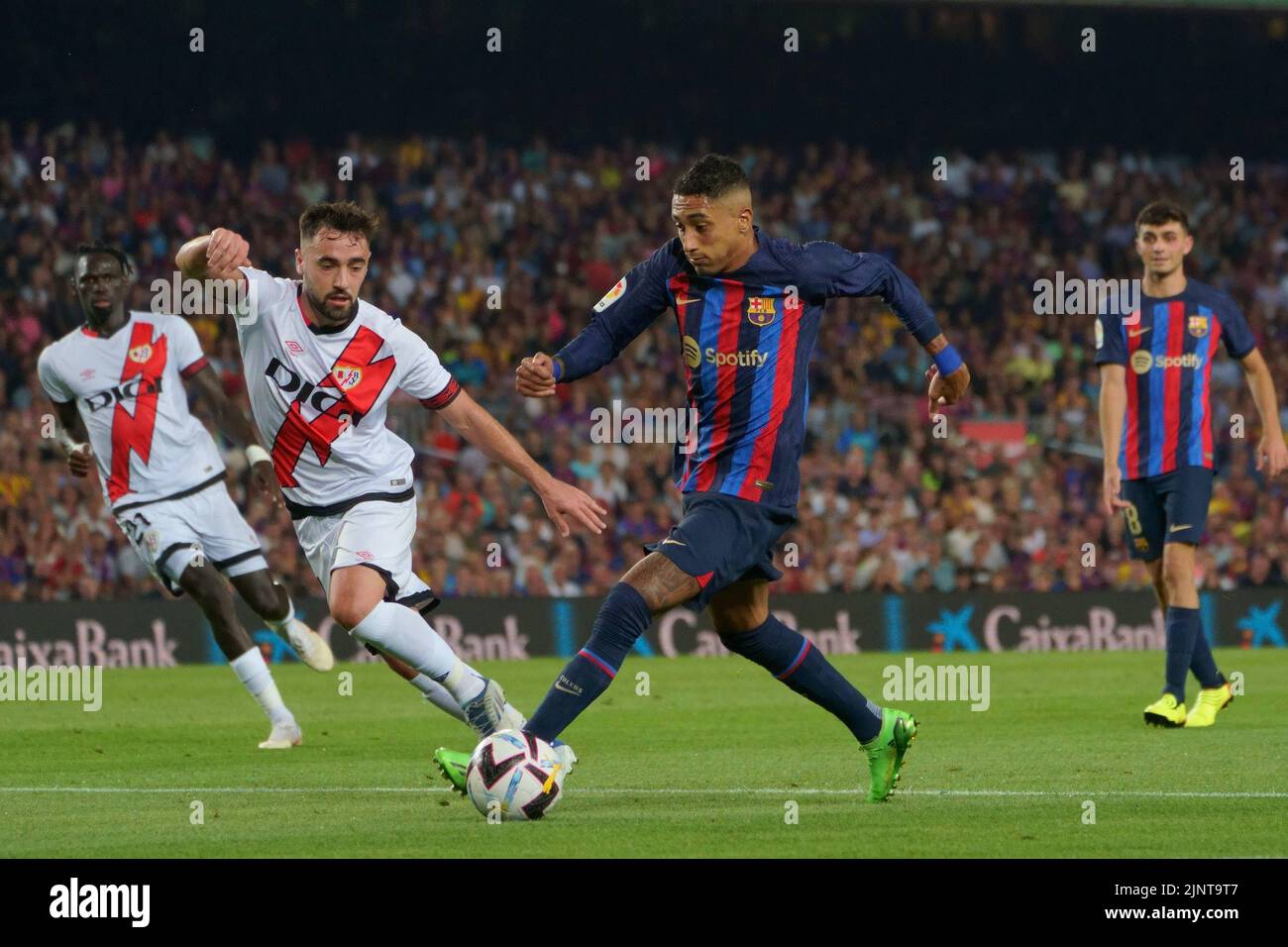2022 Aug13rd , La Liga, Spain, FC Barcelona vs Rayo Vallecano, Raphinha ...