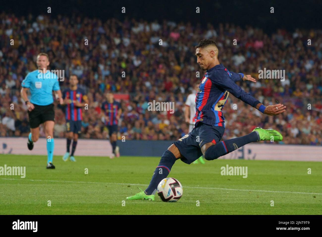 2022 Aug13rd , La Liga, Spain, FC Barcelona vs Rayo Vallecano, Raphinha ...