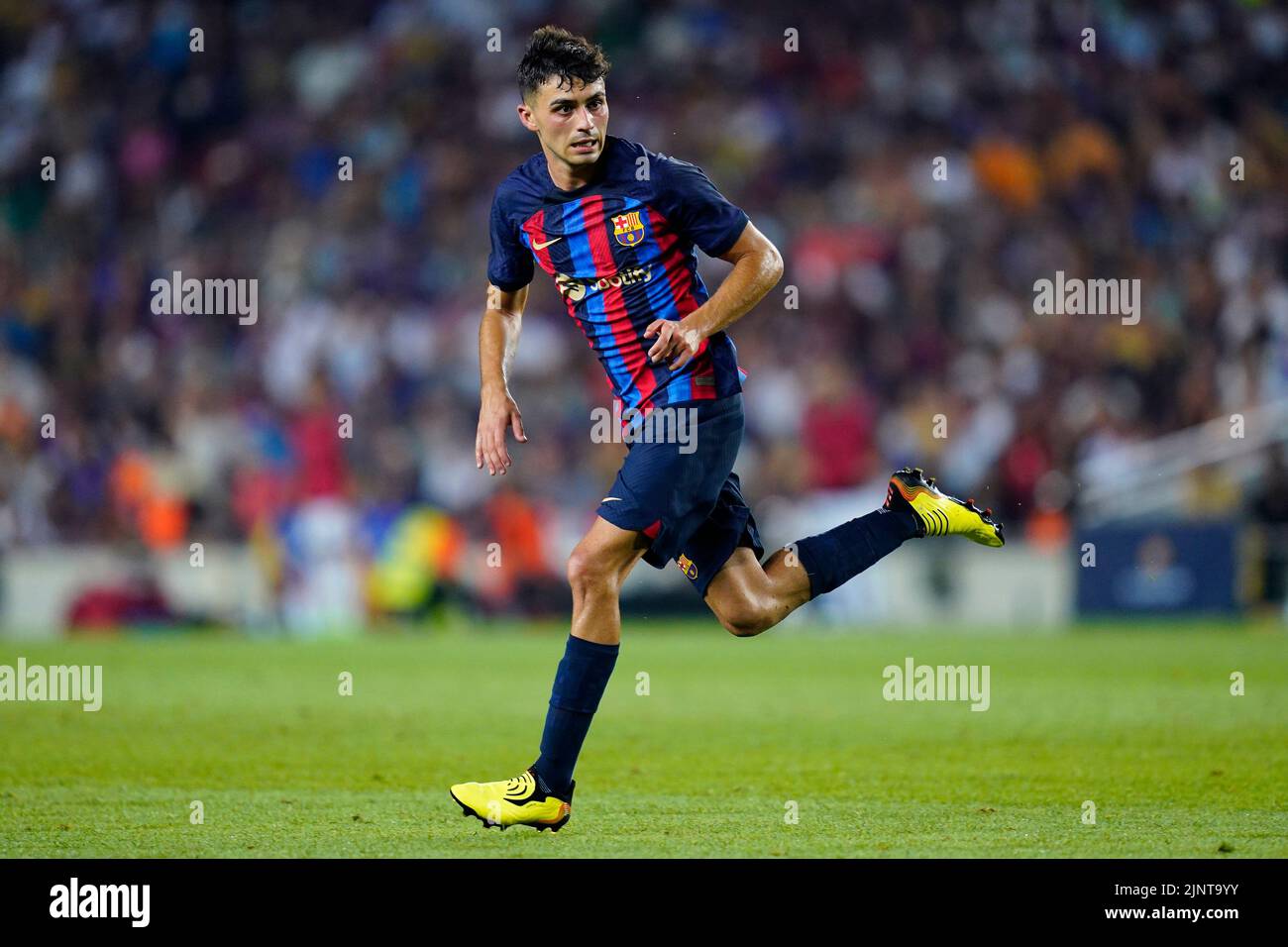 Pedro Gonzalez Pedri of FC Barcelona during the La Liga match between FC Barcelona and Rayo ...