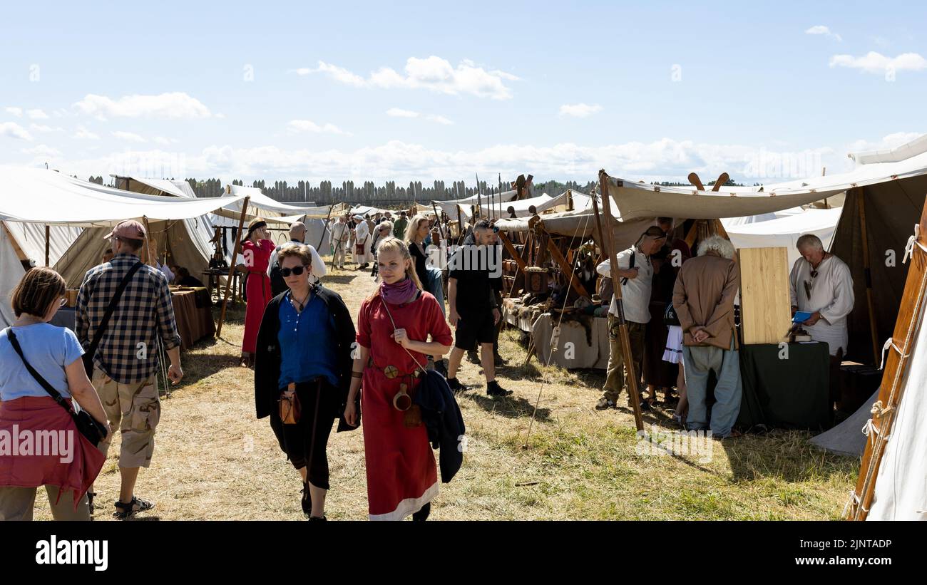 WOLIN, POLAND - AUGUST 6, 2022: XXVII Festival of Slavs and Vikings ...