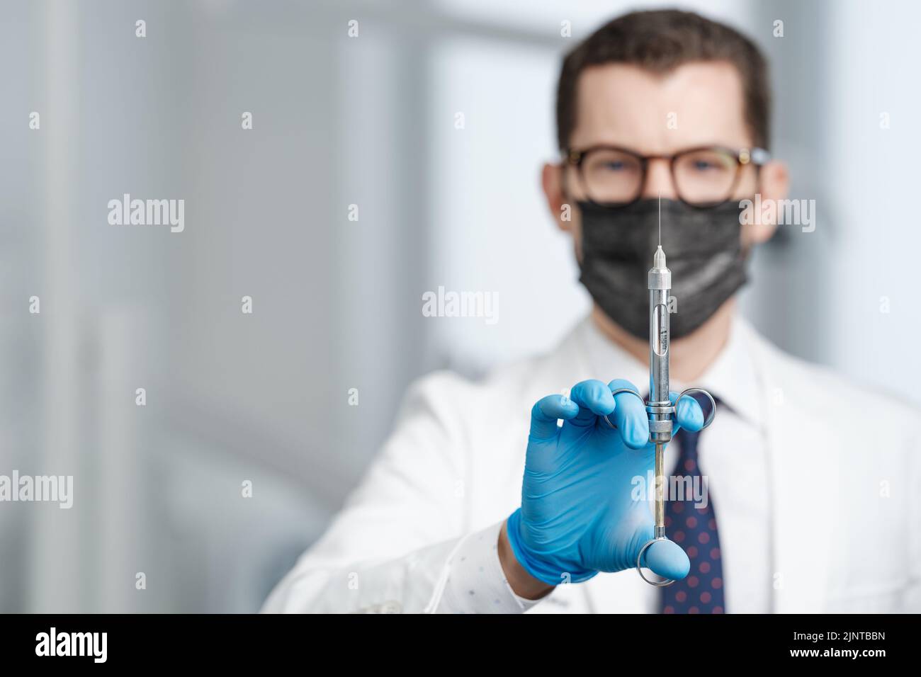 Male hands in protective latex hi-res stock photography and images - Alamy