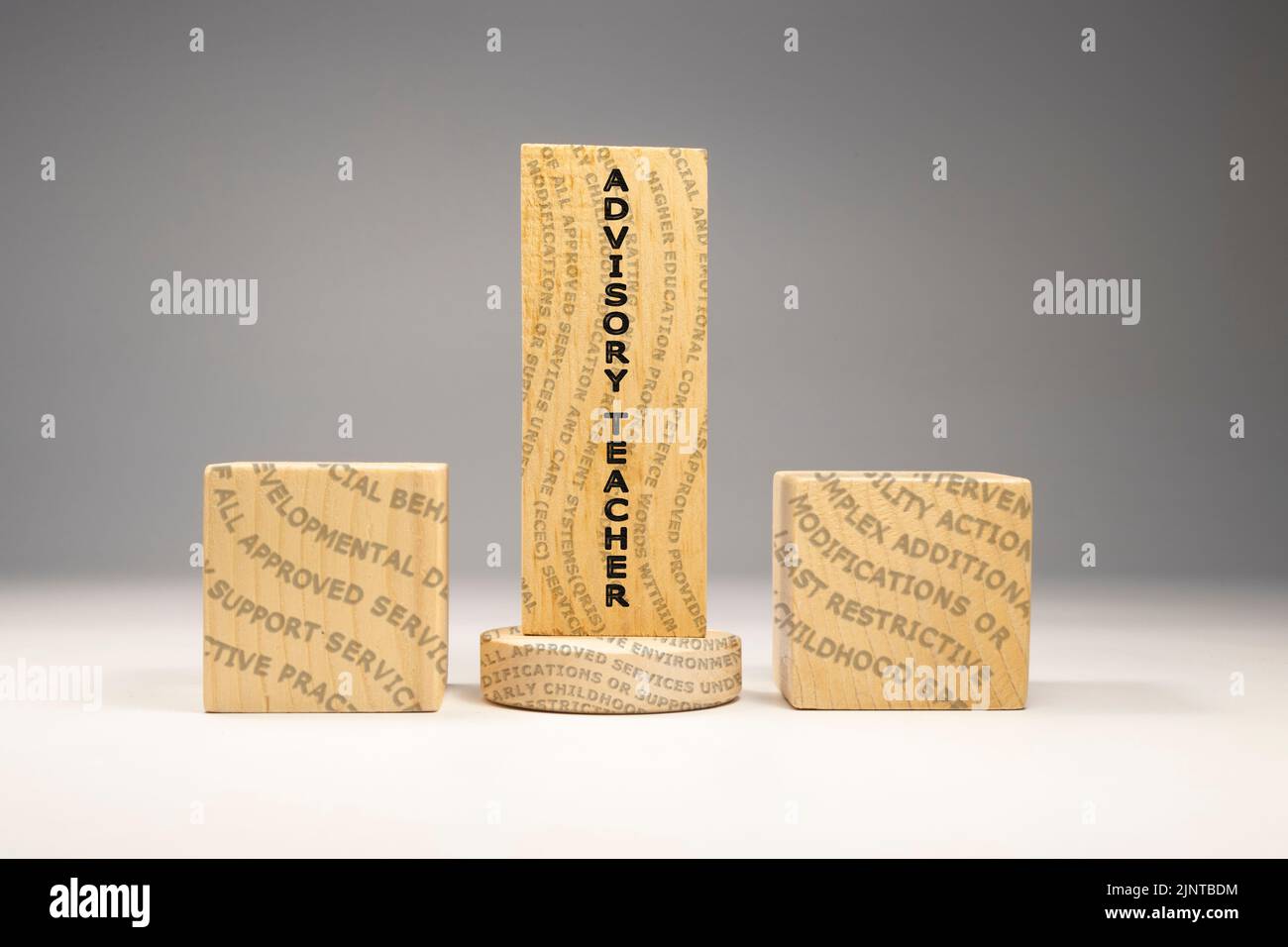 Advisory teacher Written on wooden surface. Education and concept Stock ...