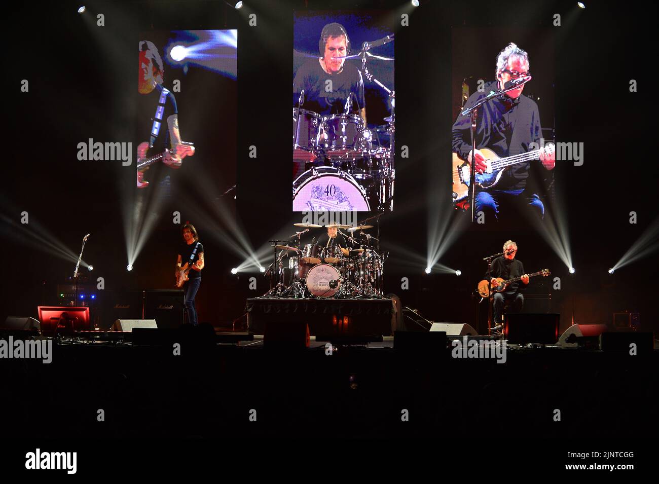 MIAMI, FL - AUGUST 12: Felipe Staiti, Jota Morelli and Marciano Cantero ...