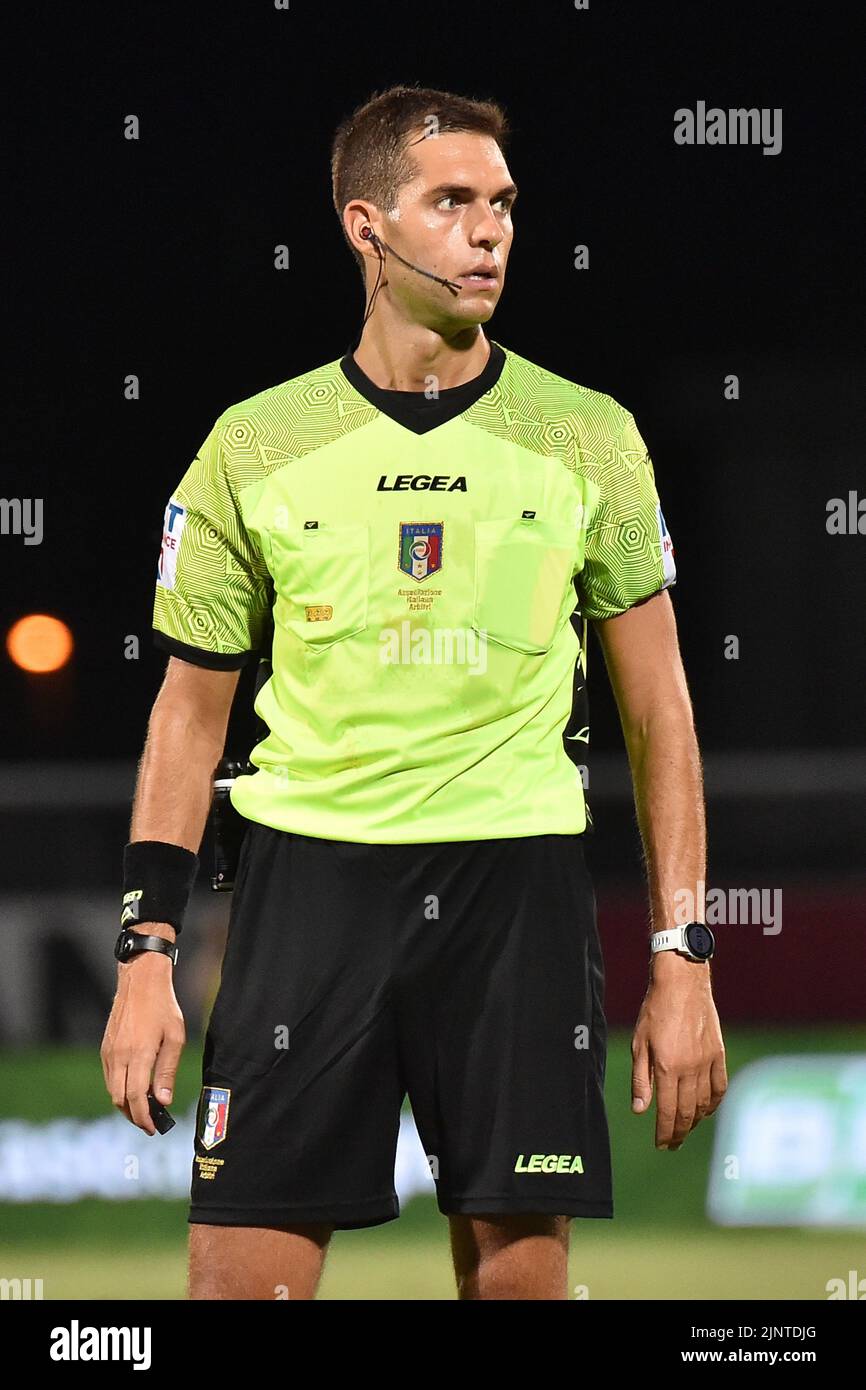 The referee Luca Zufferli during the Italian soccer Serie B match AS ...