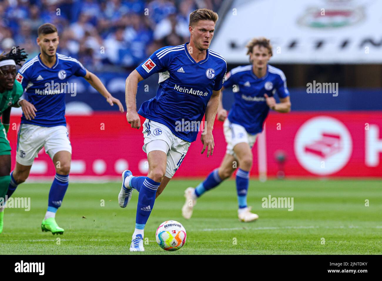GELSENKIRCHEN, GERMANY - AUGUST 13: Marius Bulter of Schalke 04 during ...