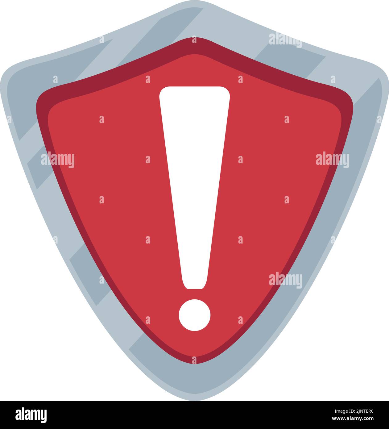 shield with alert symbol Stock Vector Image & Art - Alamy