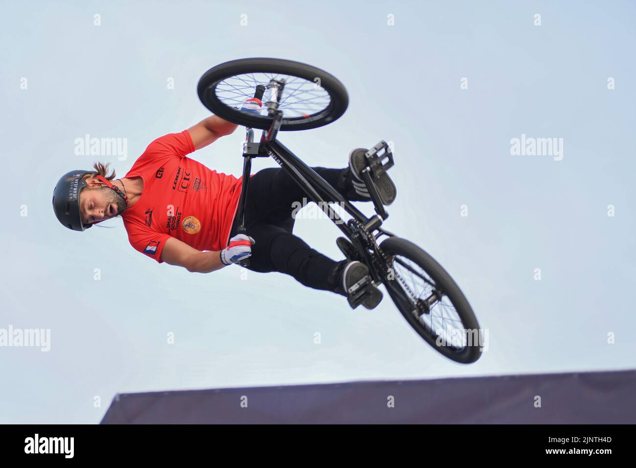 Anthony Jeanjean (France, gold medal). BMX Freestyle men. European ...