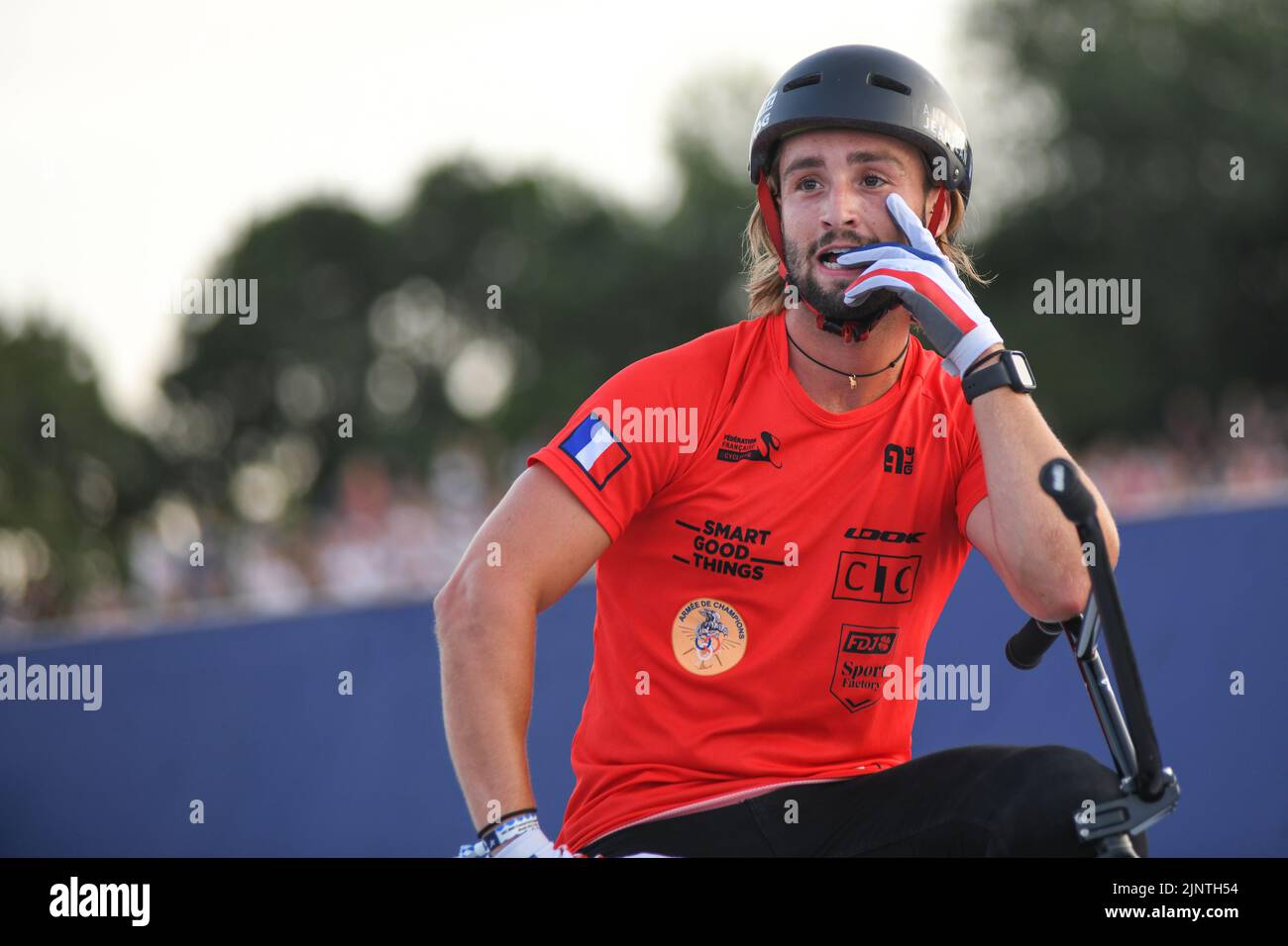Anthony Jeanjean (France, gold medal). BMX Freestyle men. European ...