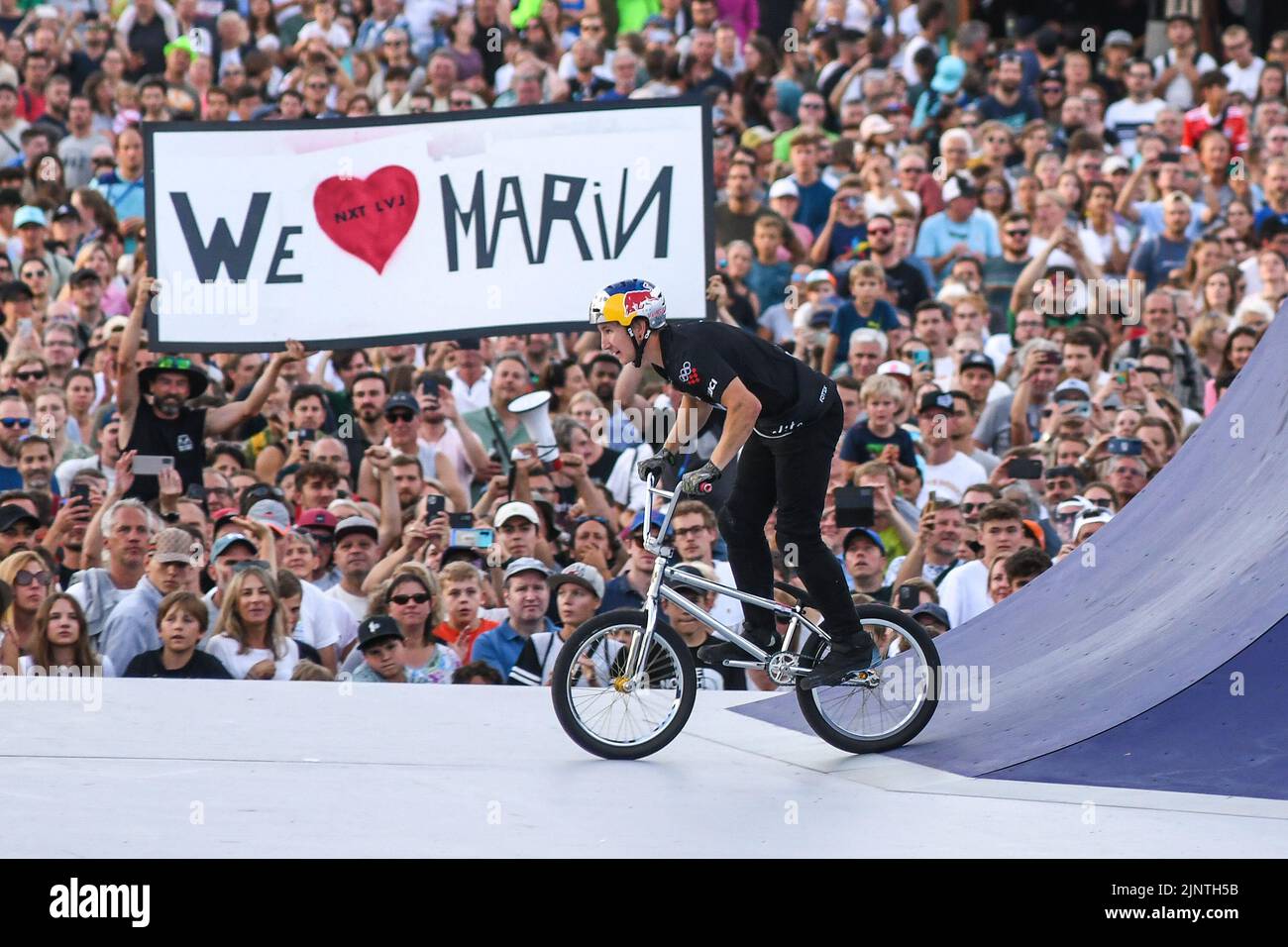 Marin Rantes (Croatia, bronze medal). BMX Freestyle men. European ...