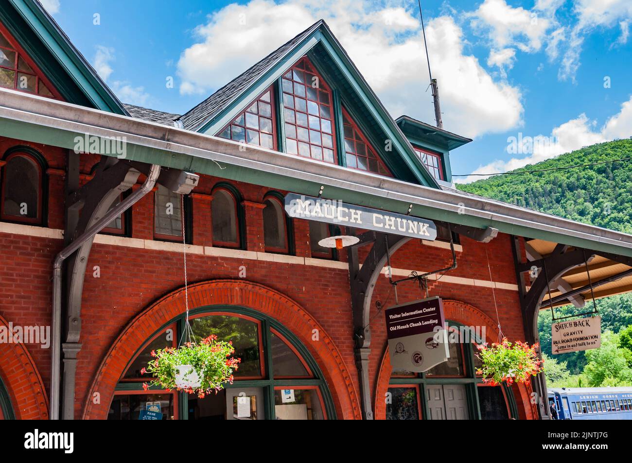 Mauch chunk railroad station hi-res stock photography and images - Alamy