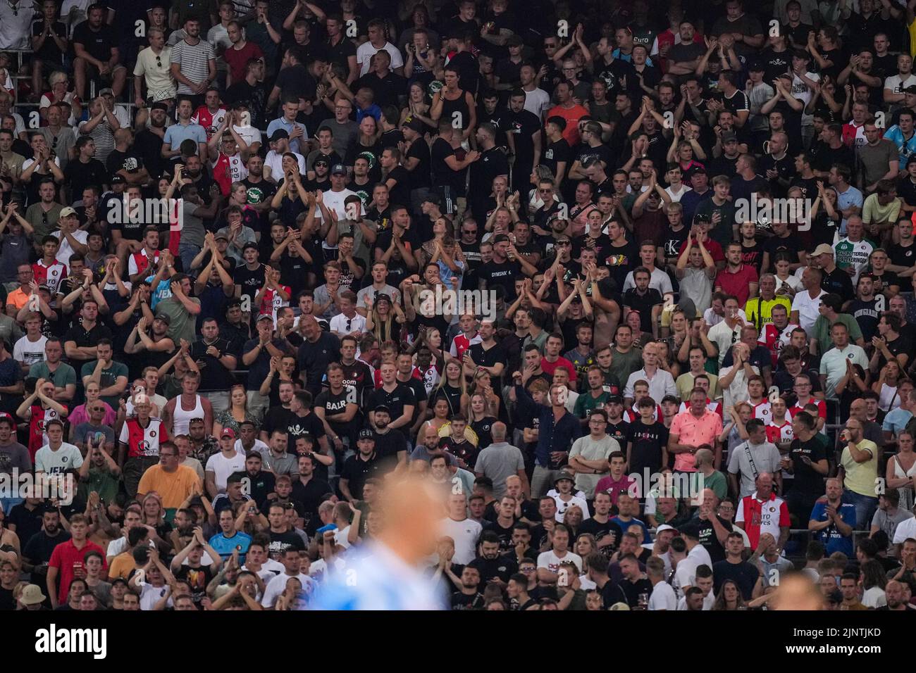 Rotterdam - Feyenoord supporters during the match between Feyenoord v ...
