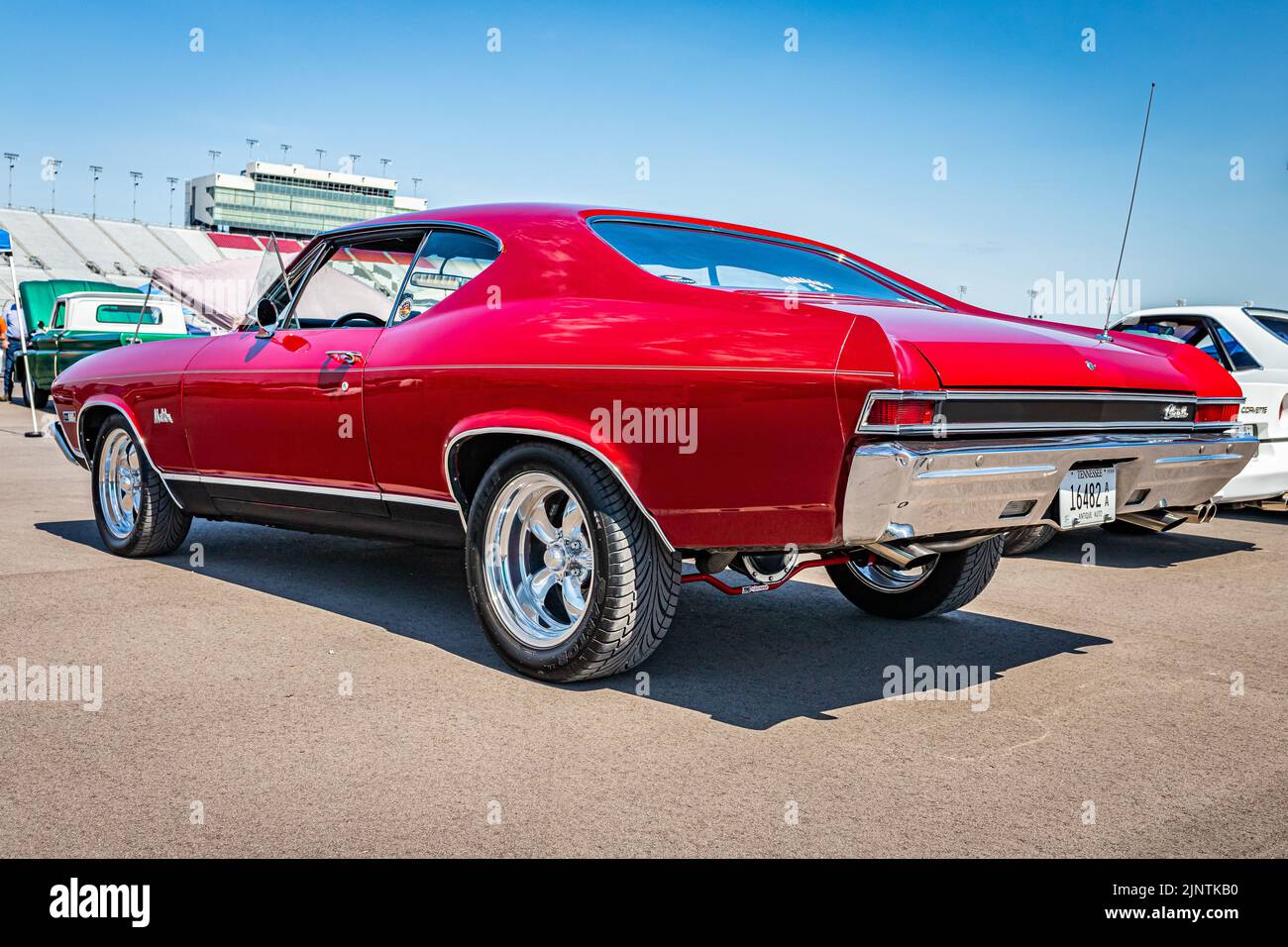 Lebanon, TN - May 13, 2022: Low perspective back corner view of a 1968 ...