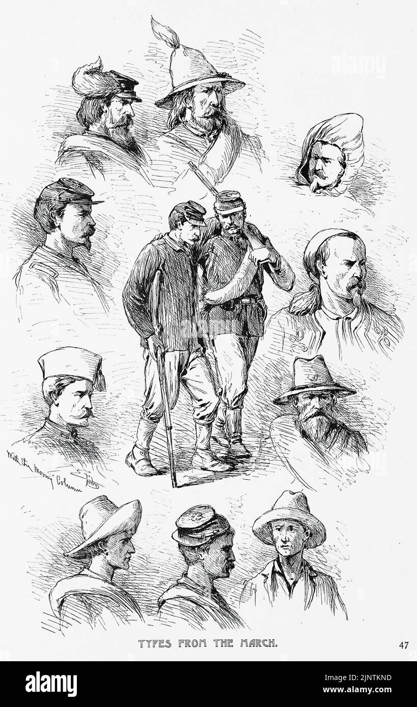 Types from the Marching Army. Portraits from the Union Army. 19th ...