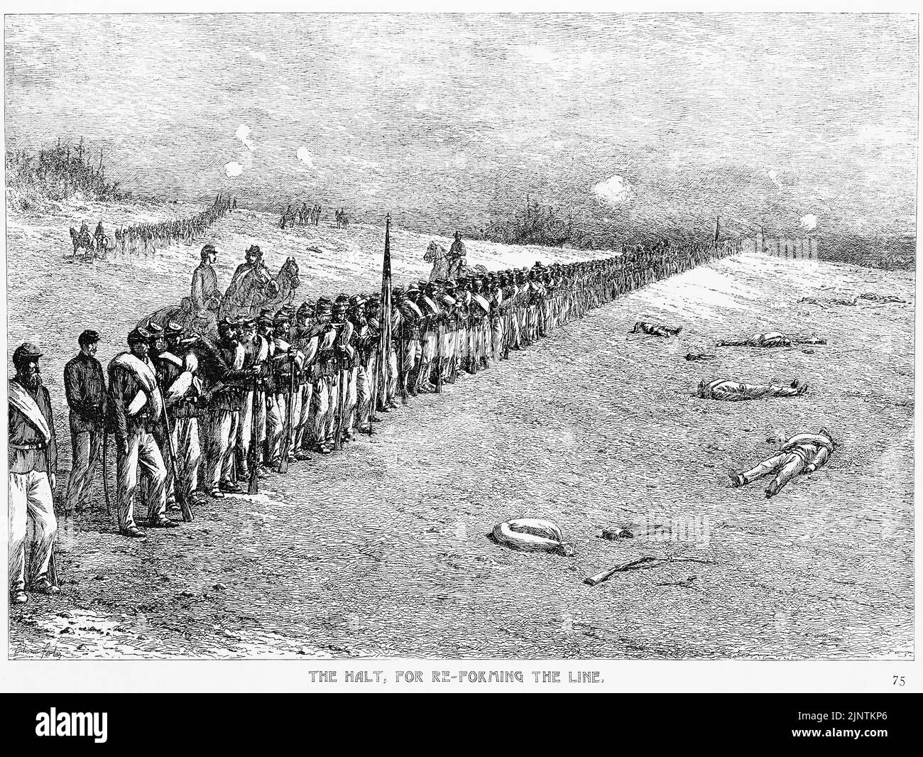The Halt, for Re-Forming the Line. Battle of Antietam, September 17 ...