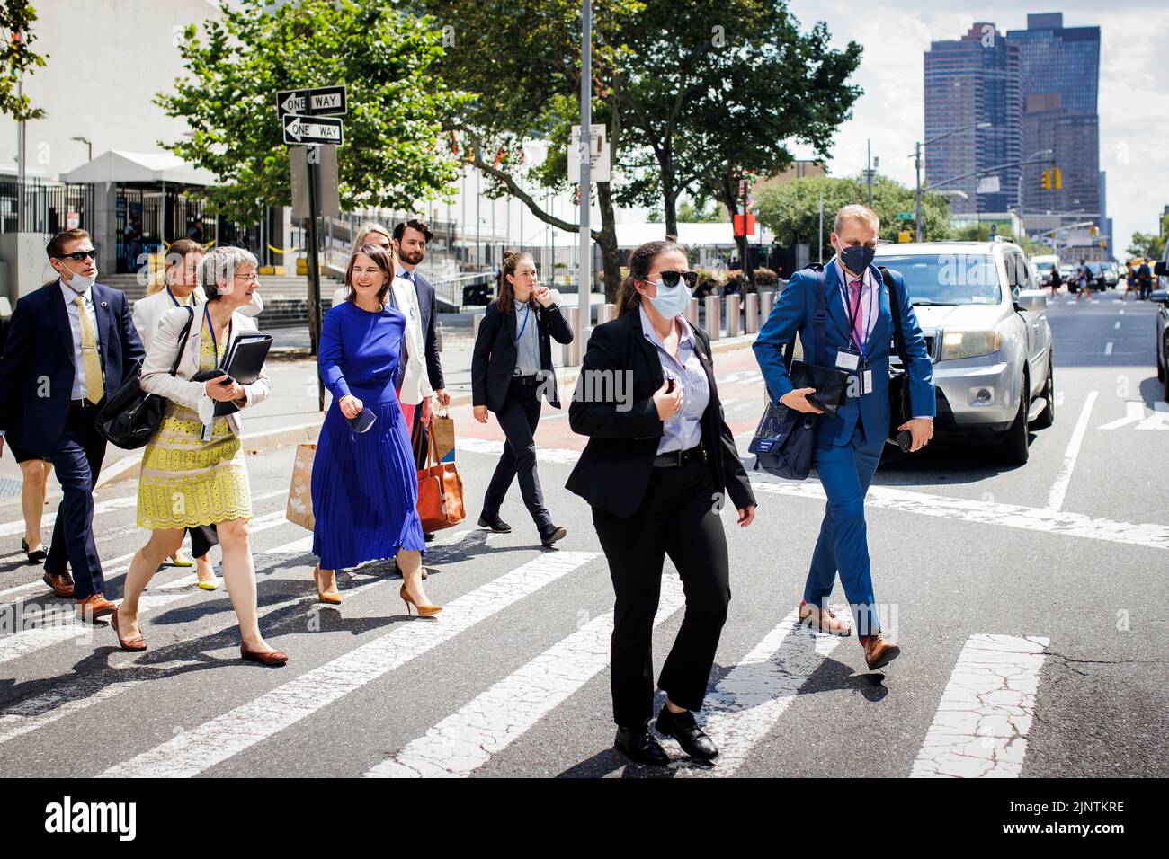 New York, Vereinigte Staaten. 02nd Aug, 2022. Annalena Baerbock ...