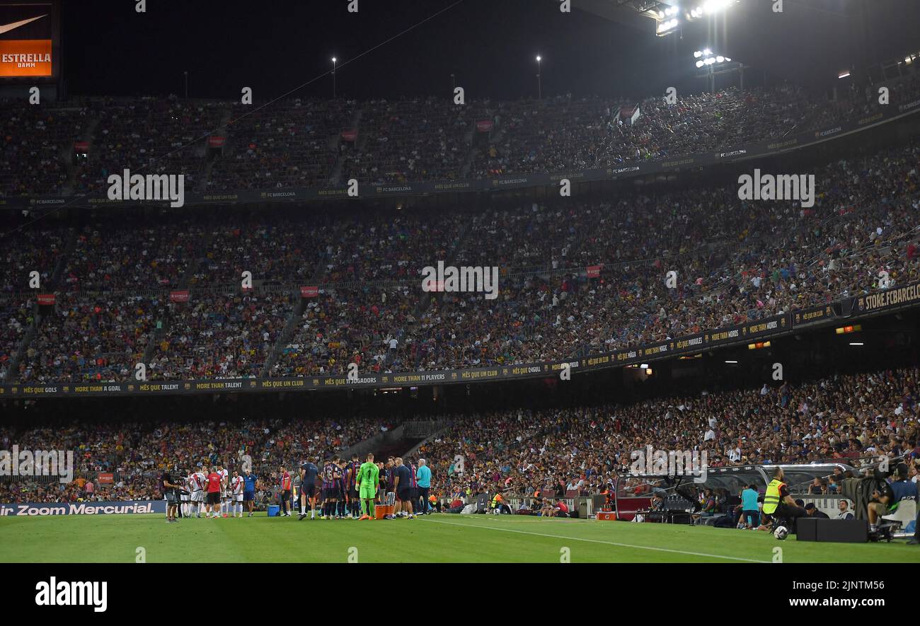 Barcelona,Spain.13 August,2022. FC Barcelona v Rayo Vallecano General ...