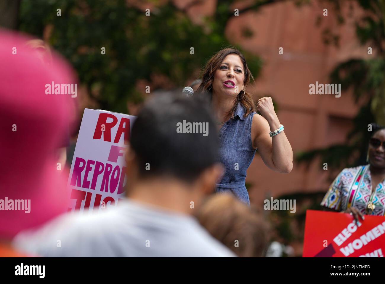 Women’s rights, reproductive rights, and abortion justice groups hold a ...