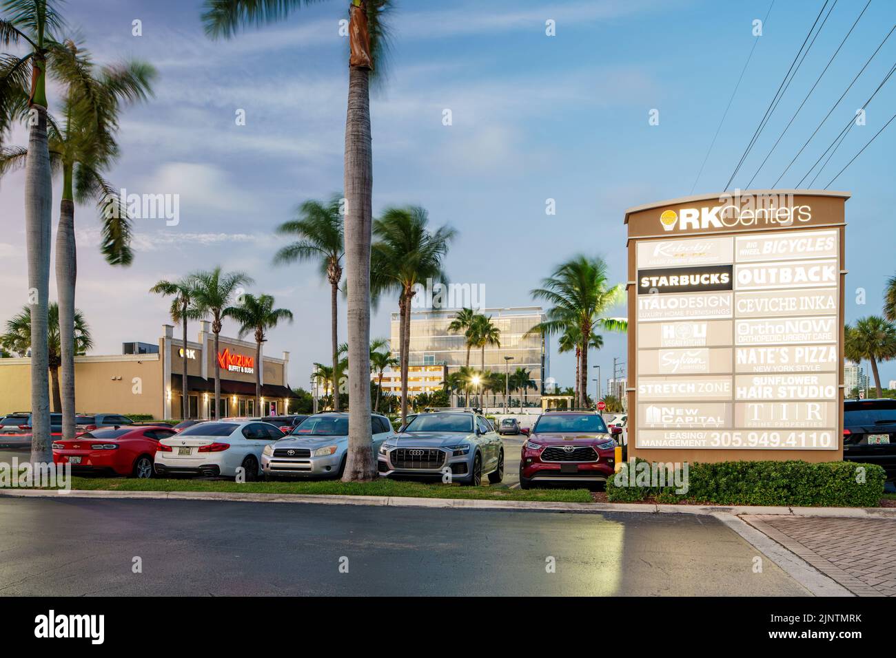 Miami florida strip mall sign hi-res stock photography and images - Alamy
