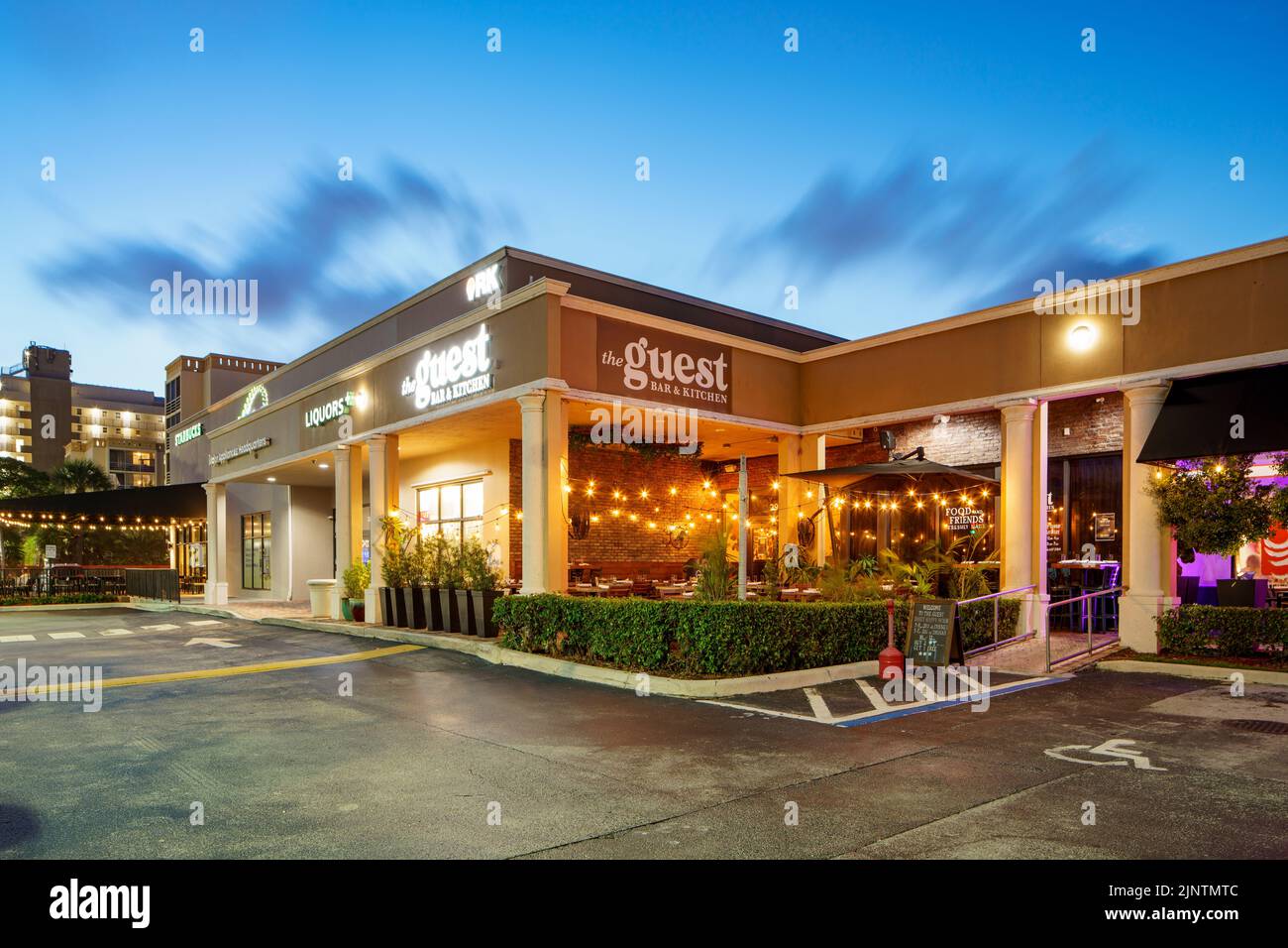 Miami, FL, USA - August 1, 2022: The Guest Bar and Kitchen Miami Stock ...