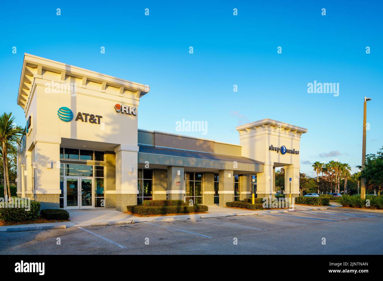 Stuart, FL, USA - August 6, 2022: Atnt cellular phone and service ...