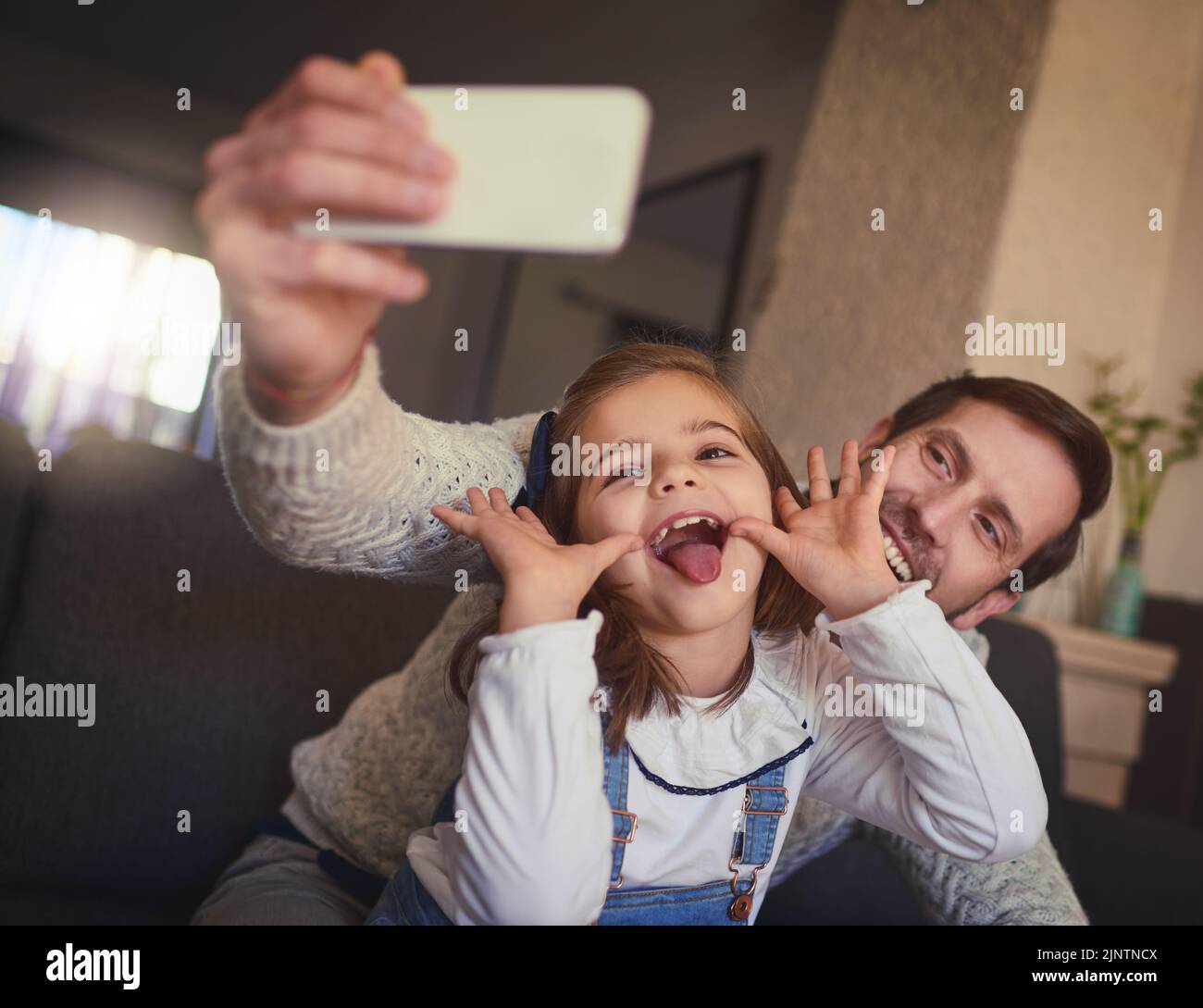 Daddy And Daughter Time A Handsome Man And His Adorable Young Daughter