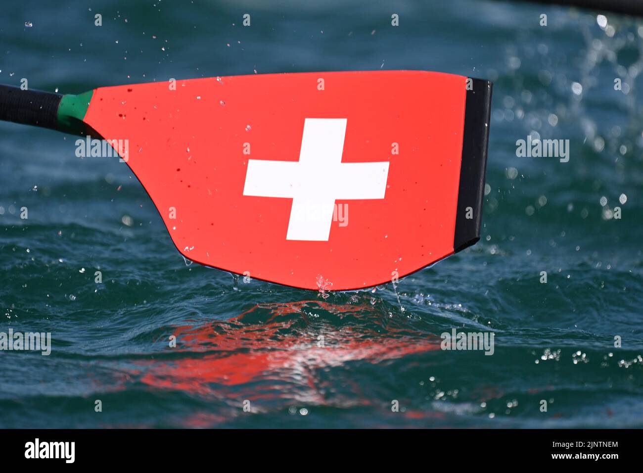 Munich, Deutschland. 11th Aug, 2022. Edge motif, rudder blade ...