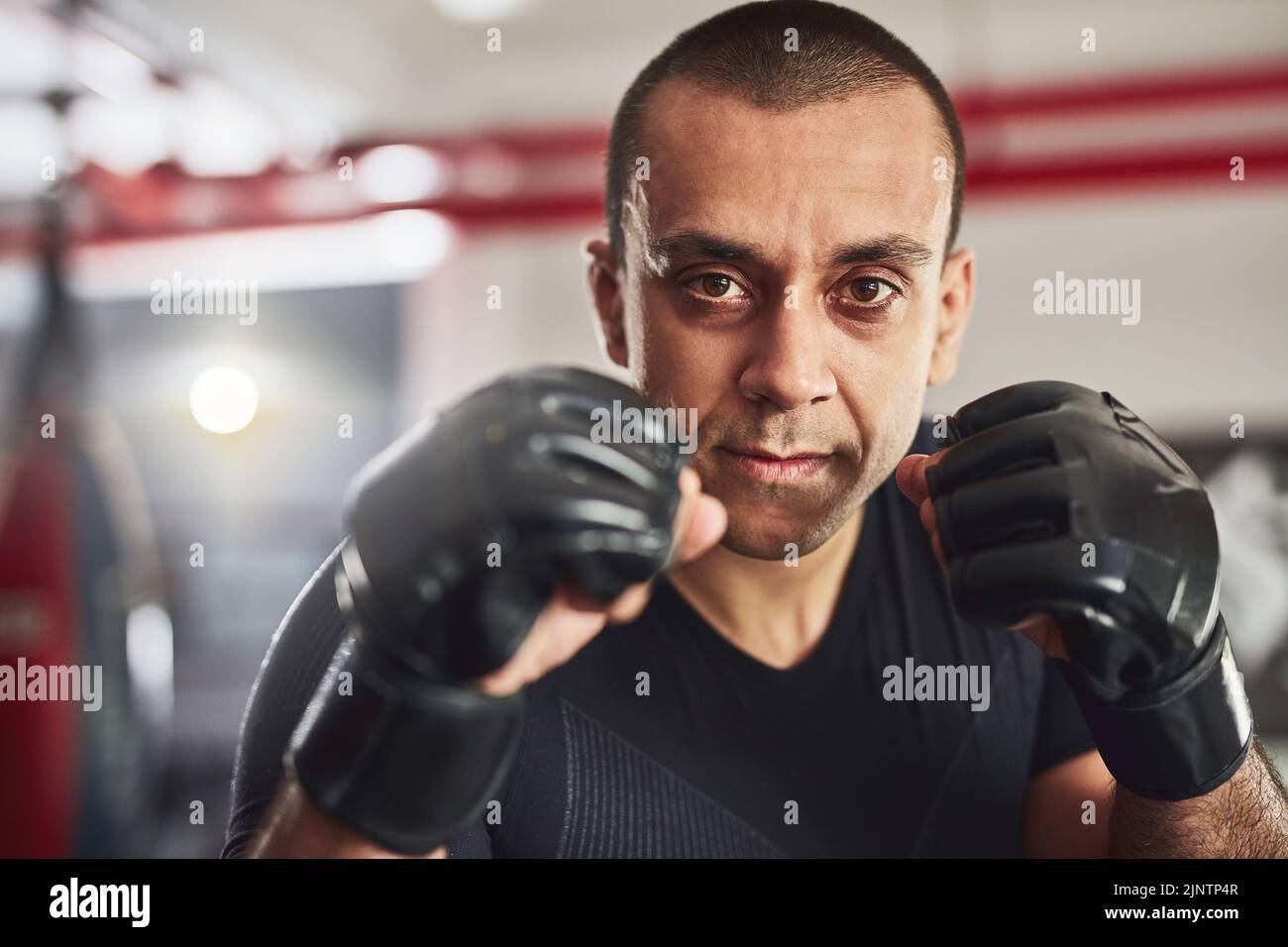 Fighting is all about technique. Cropped portrait of a professional ...