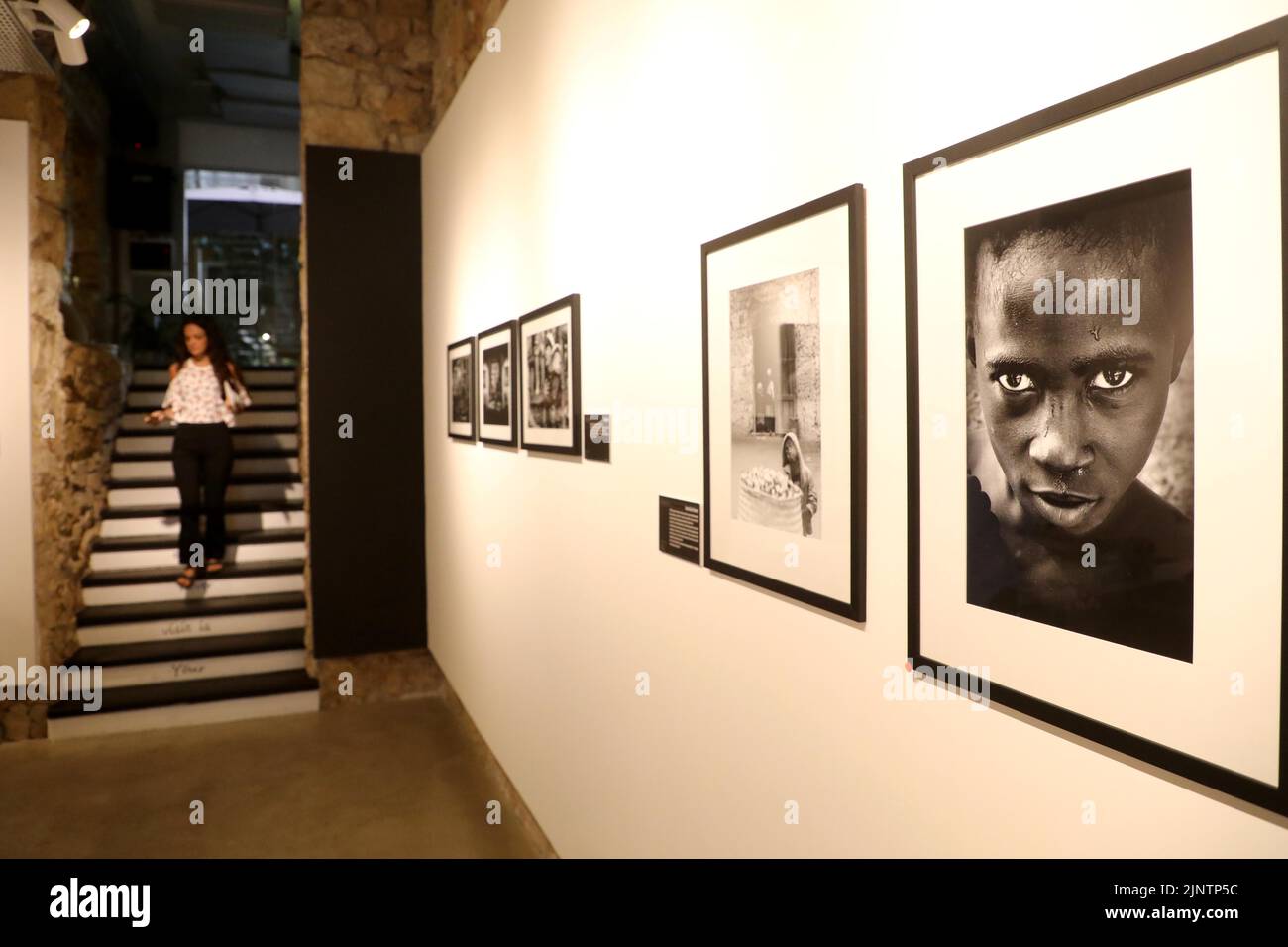 Beirut, Lebanon. 11th Aug, 2022. Pictures are displayed in the ...