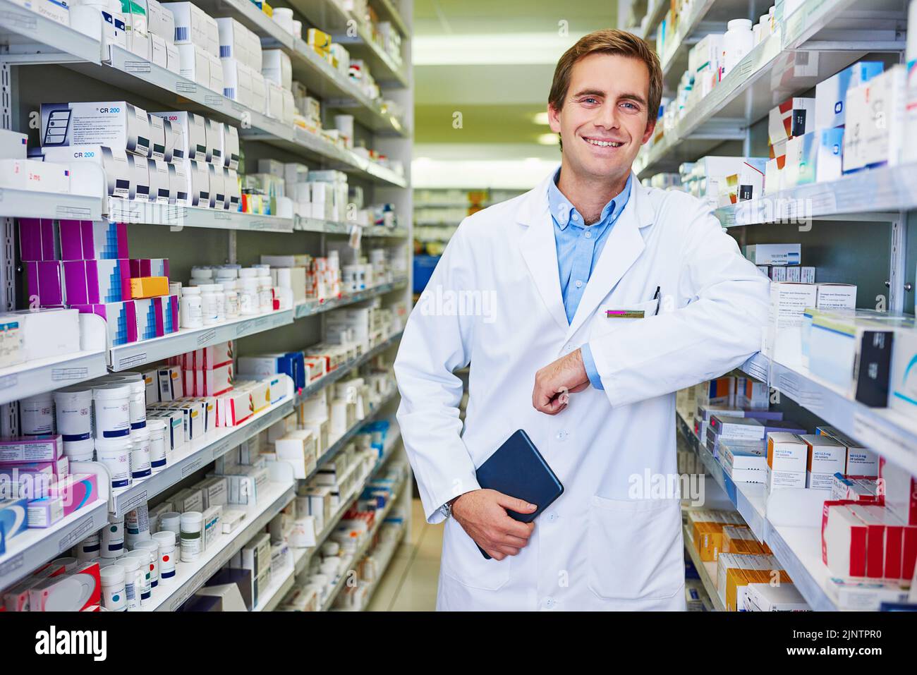 Top notch pharmaceutical service is my speciality. Portrait of a ...