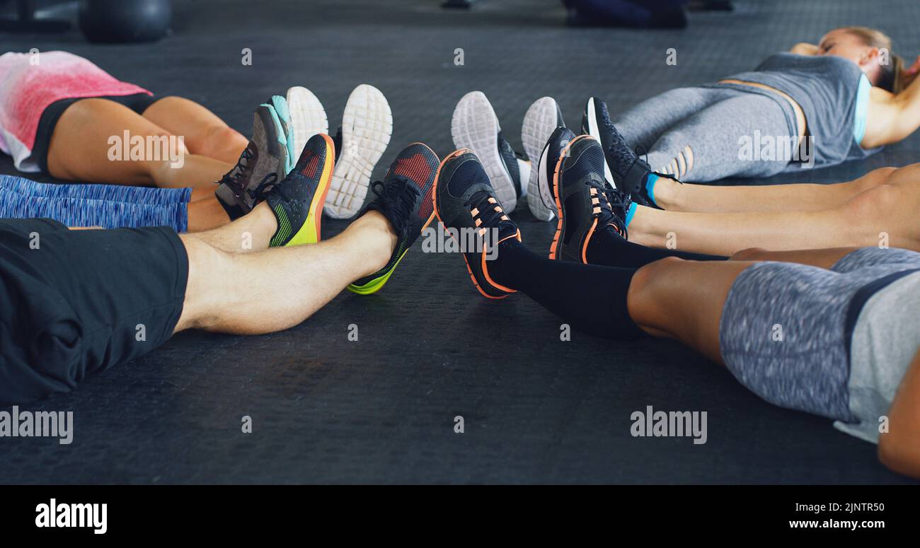 Friends dont let friends skip leg day. a group of people lying together ...
