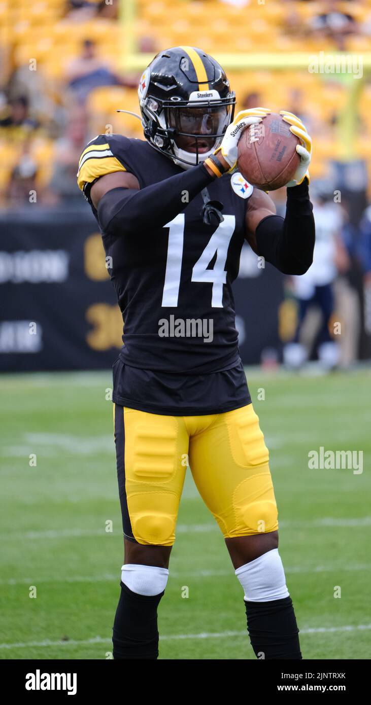 Acrisure Stadium. 13th Aug, 2022. George Pickens #14 during the ...
