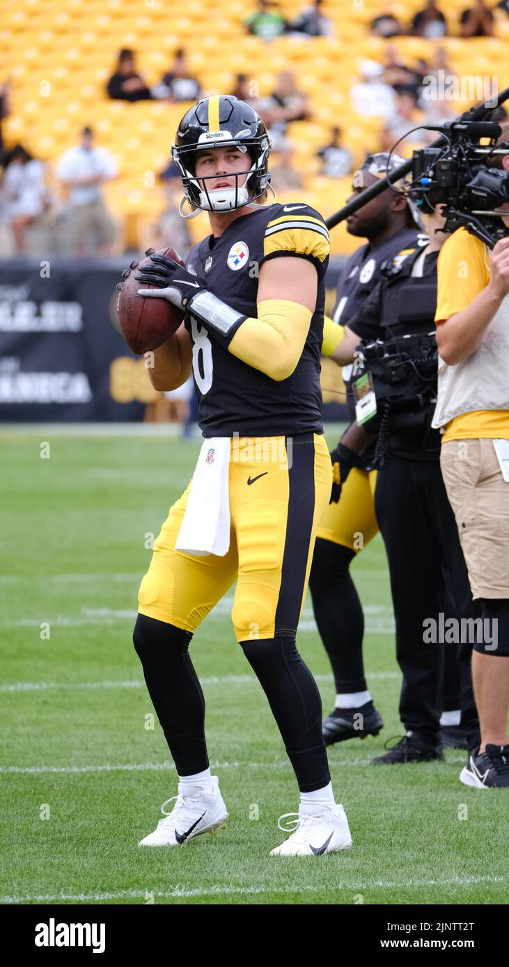 Acrisure Stadium. 13th Aug, 2022. Kenny Pickett #8 during the ...