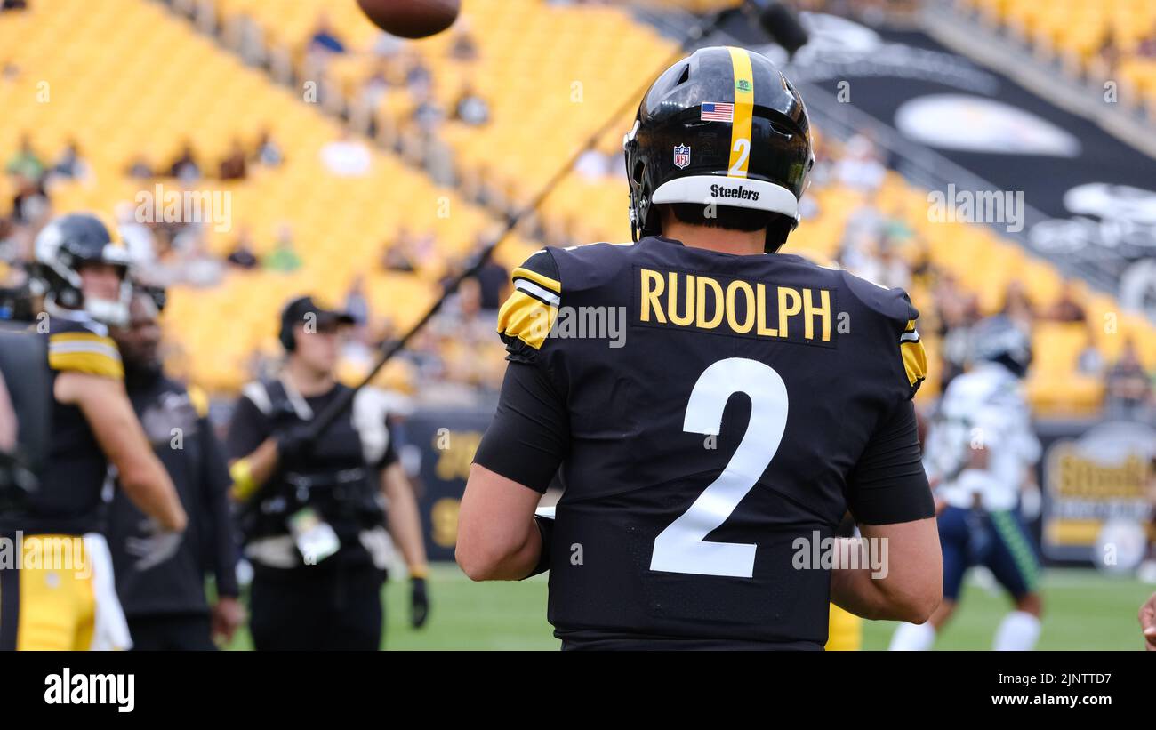 Aug 13th, 2022: Mason Rudolph #2 during the Pittsburgh Steelers vs ...