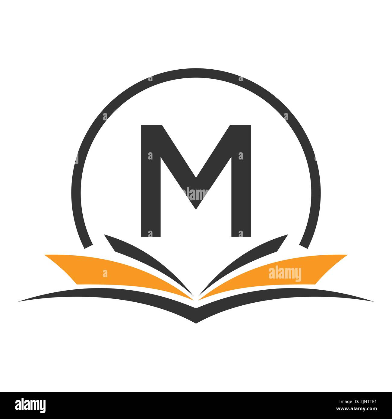 Letter M Education Logo Book Concept. Training Career Sign, University ...