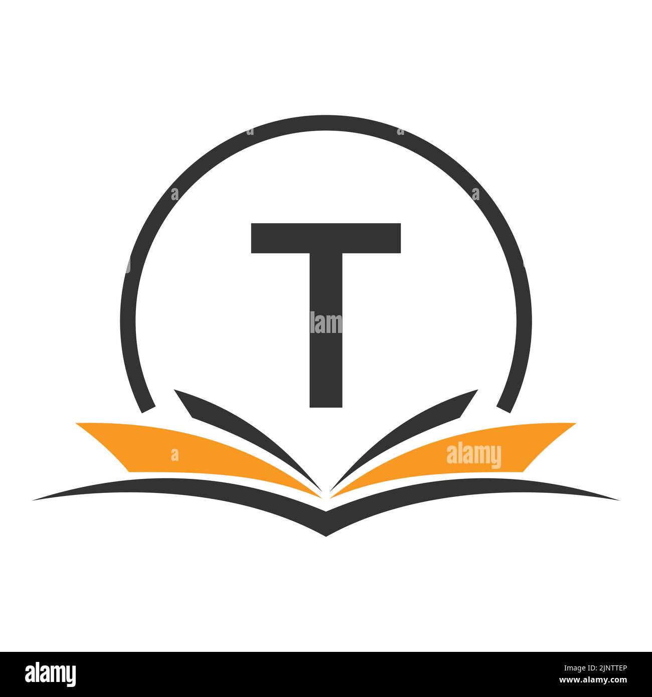 Letter T Education Logo Book Concept. Training Career Sign, University ...