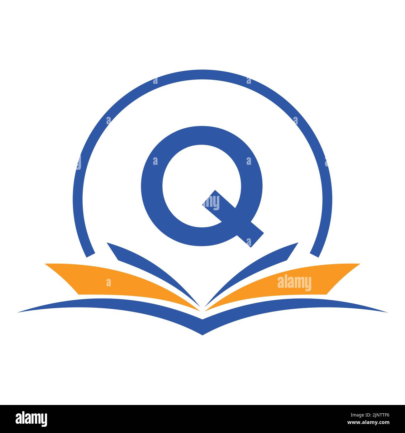 Letter Q Education Logo Book Concept. Training Career Sign, University ...