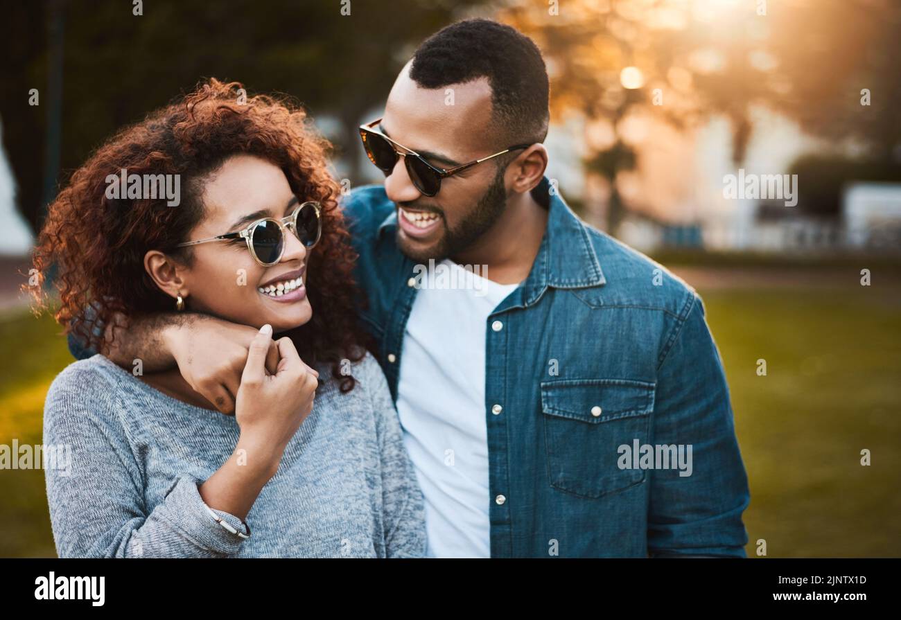 What a perfect day with my perfect person. a young couple bonding ...