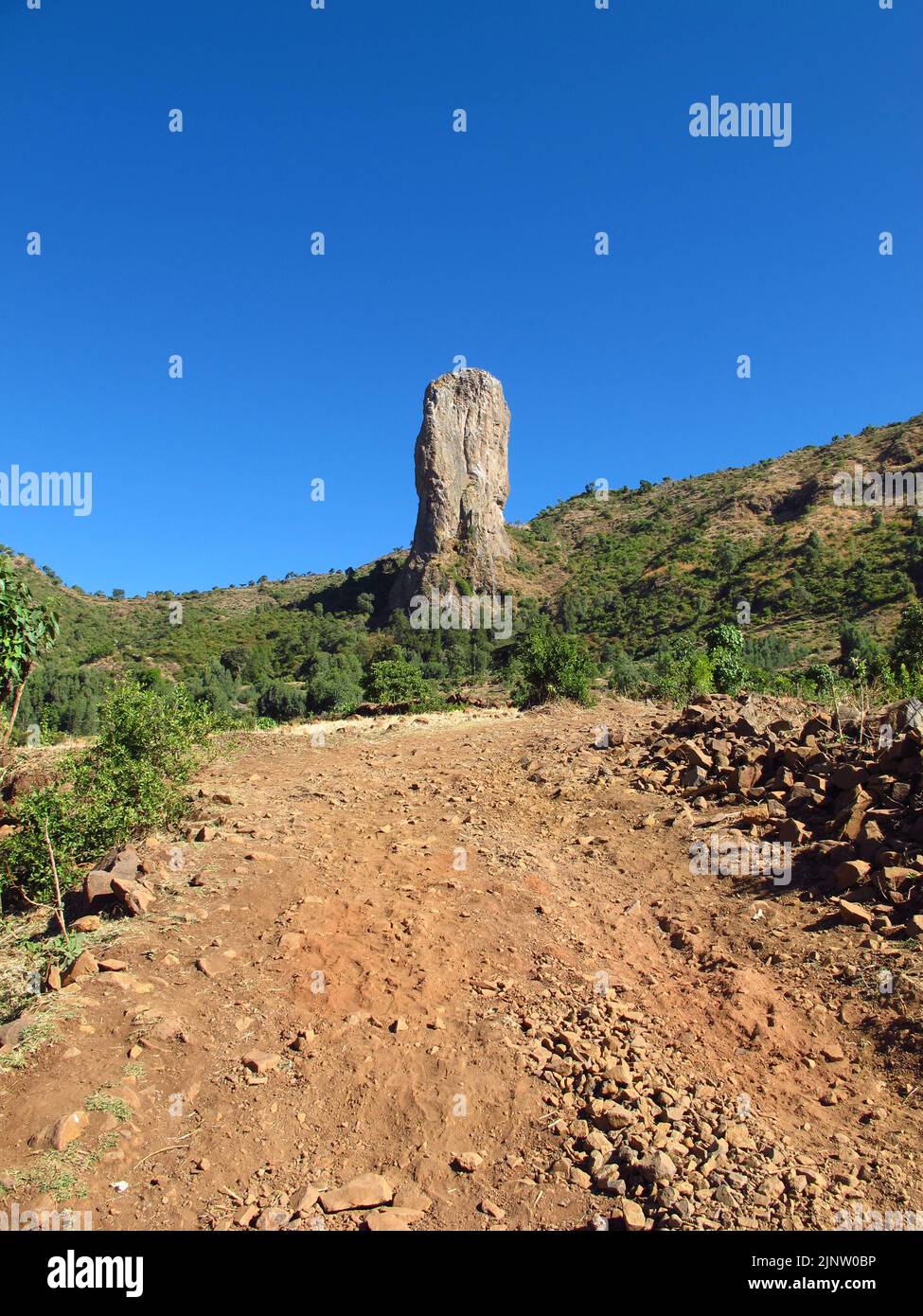 The rock in Ethiopia country, Africa Stock Photo - Alamy