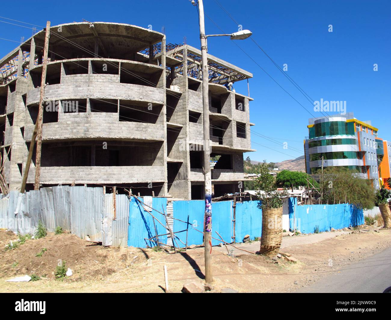 The building in Gondor city, Ethiopia Stock Photo - Alamy