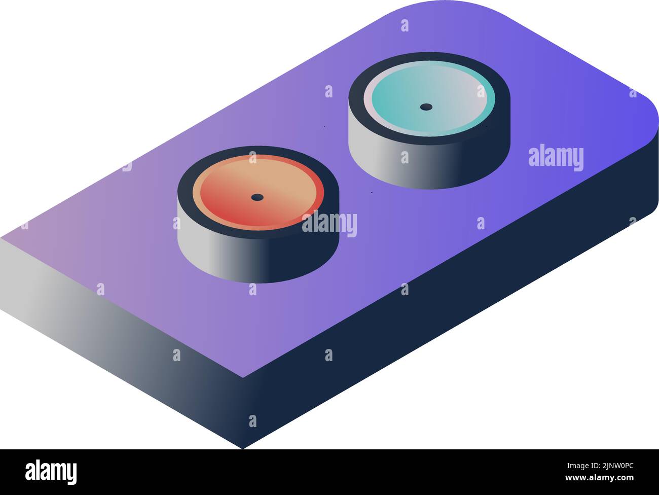 Buttons on gadget or electric appliances devices Stock Vector Image ...