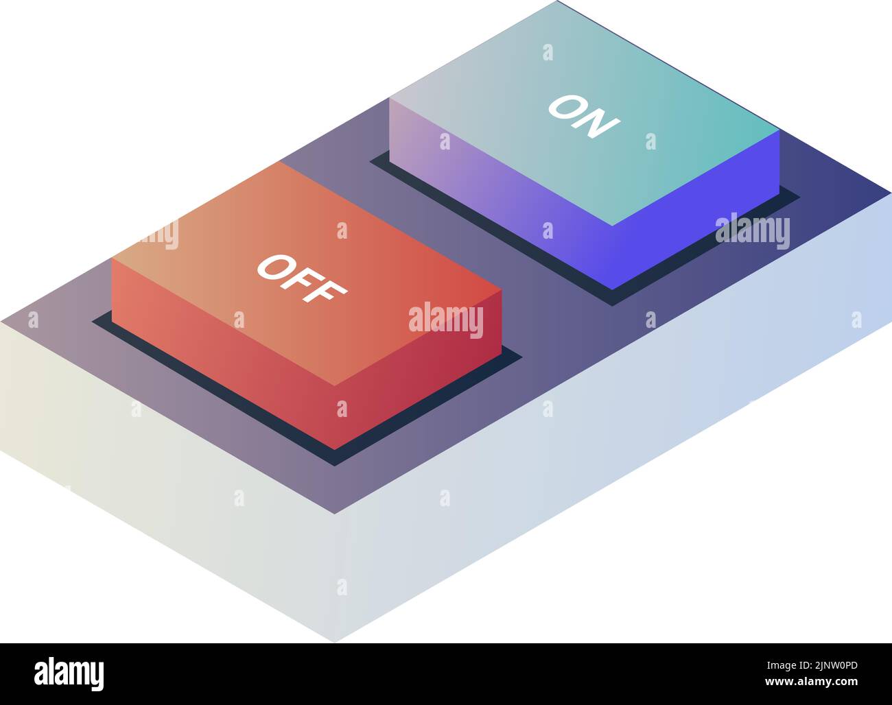 Cooker on off switch Stock Vector Images - Alamy
