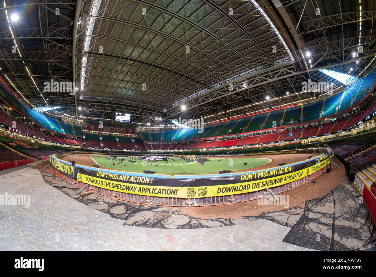 A general view of Principality Stadium prior the FIM Speedway Grand ...